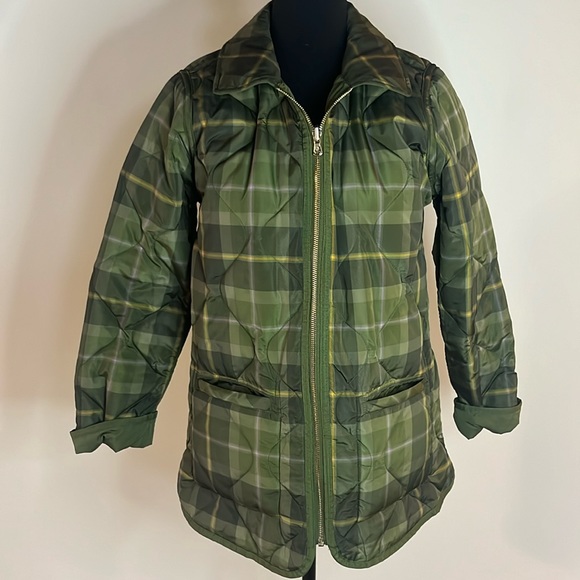Isaac Mizrahi | Jackets & Coats | Quilted Barn Jacket Olive Green Old ...